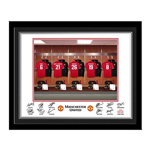 Official Personalised Manchester United Dressing Room Photo